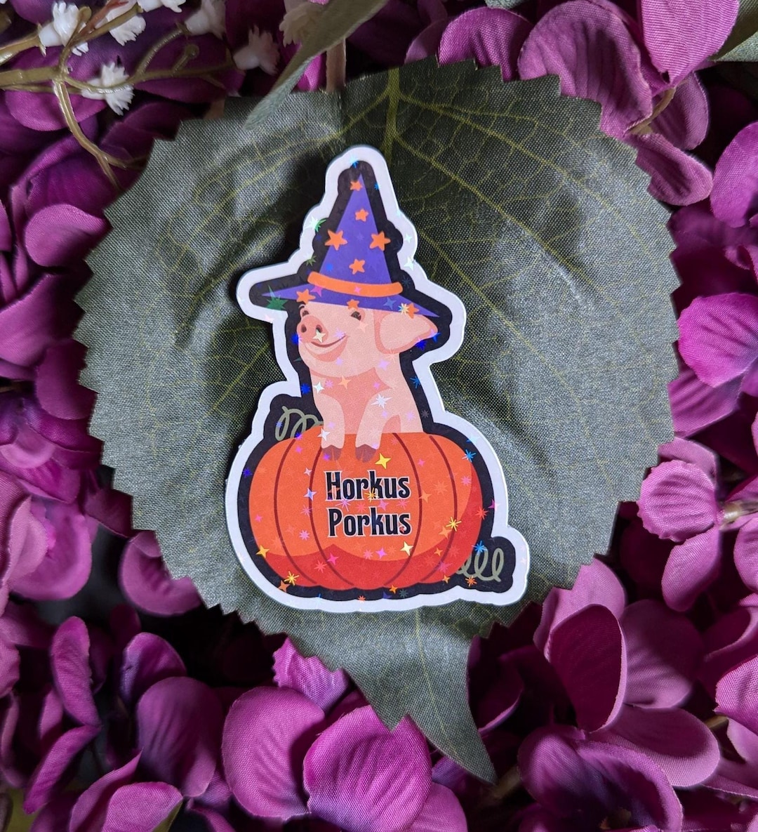 Horkus Porkus Sticker | Hocus Pocus Sticker | Cute Pig Sticker | Witchy ...