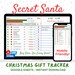 Printable Secret Santa Questionnaire for Gift Exchange, Secret Santa ...