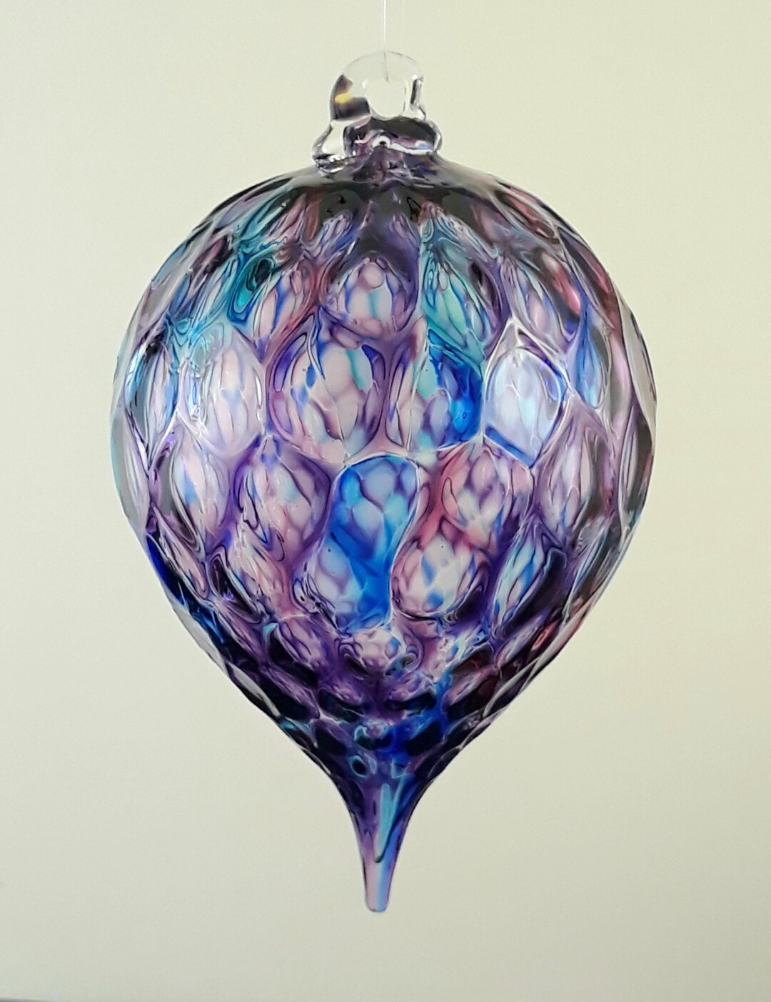 Handblown Glass Ornament by Tazza Glass - Etsy