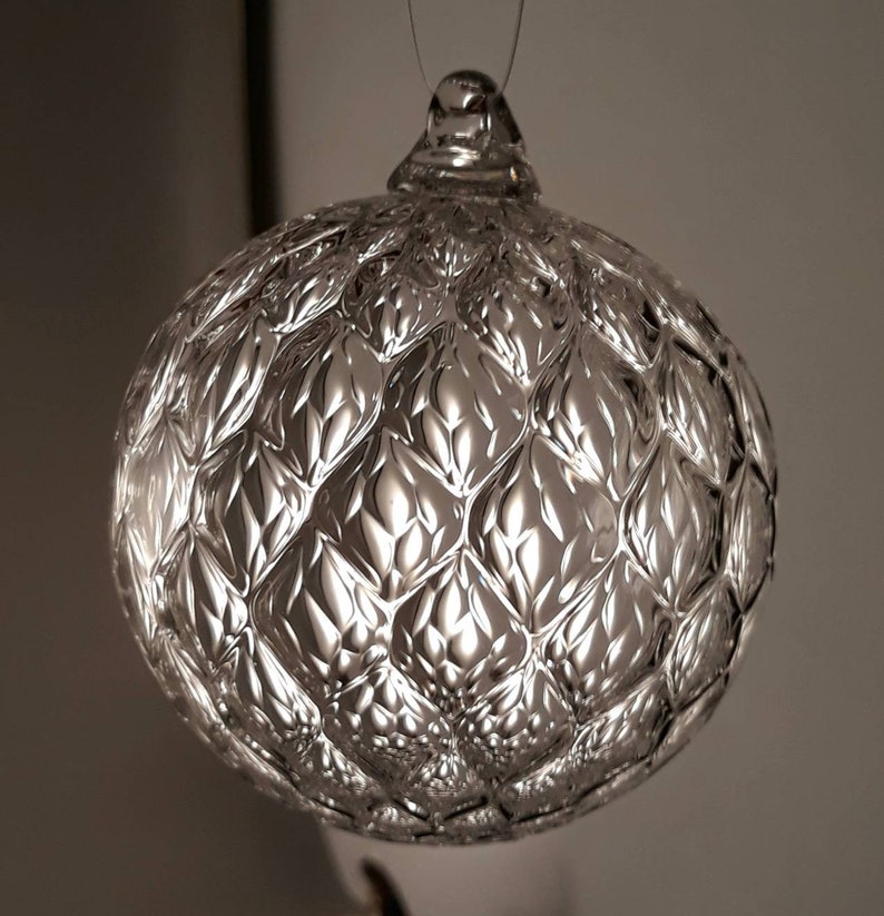 Handblown Glass Ornament by Tazza Glass - Etsy