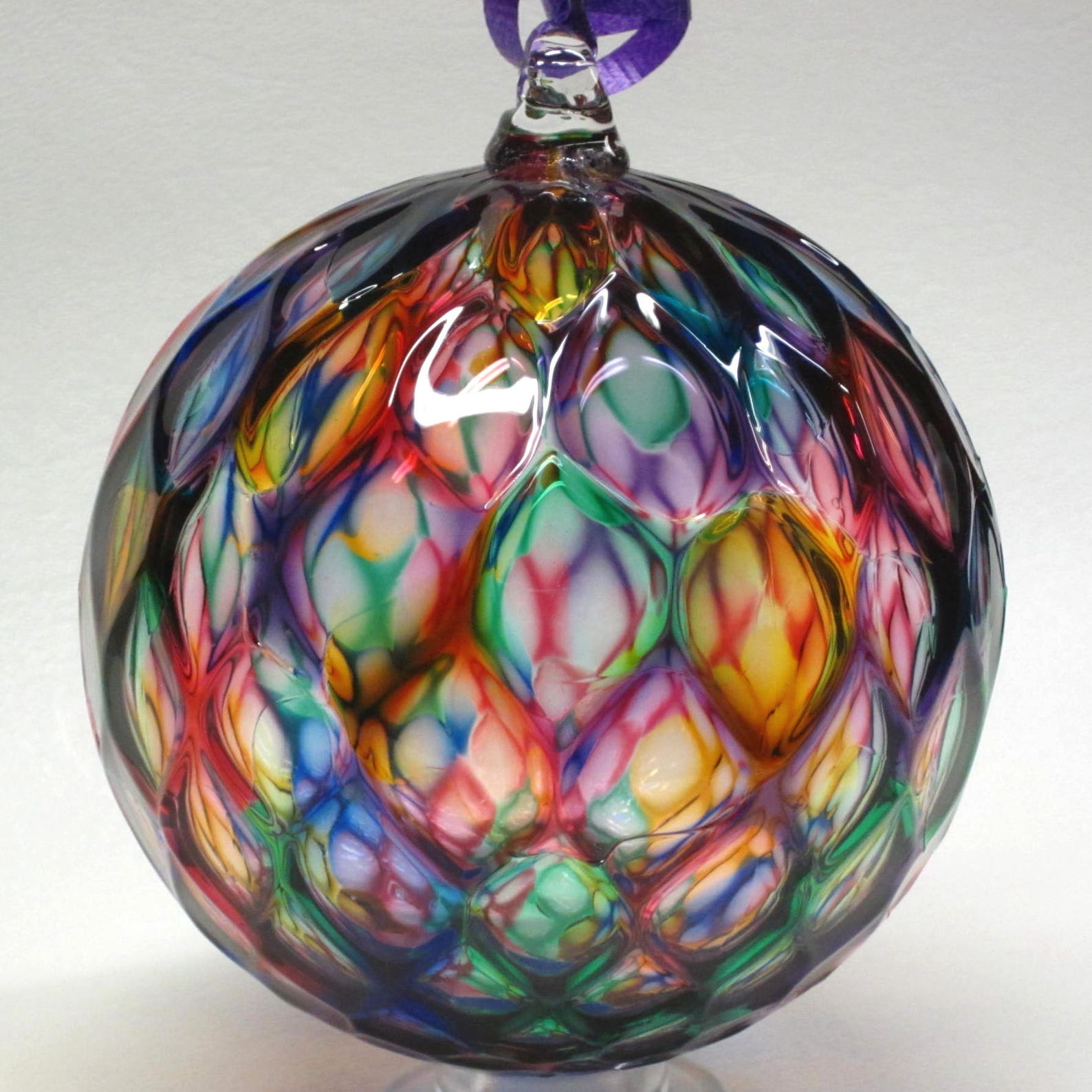 Handblown Glass Ornament by Tazza Glass - Etsy