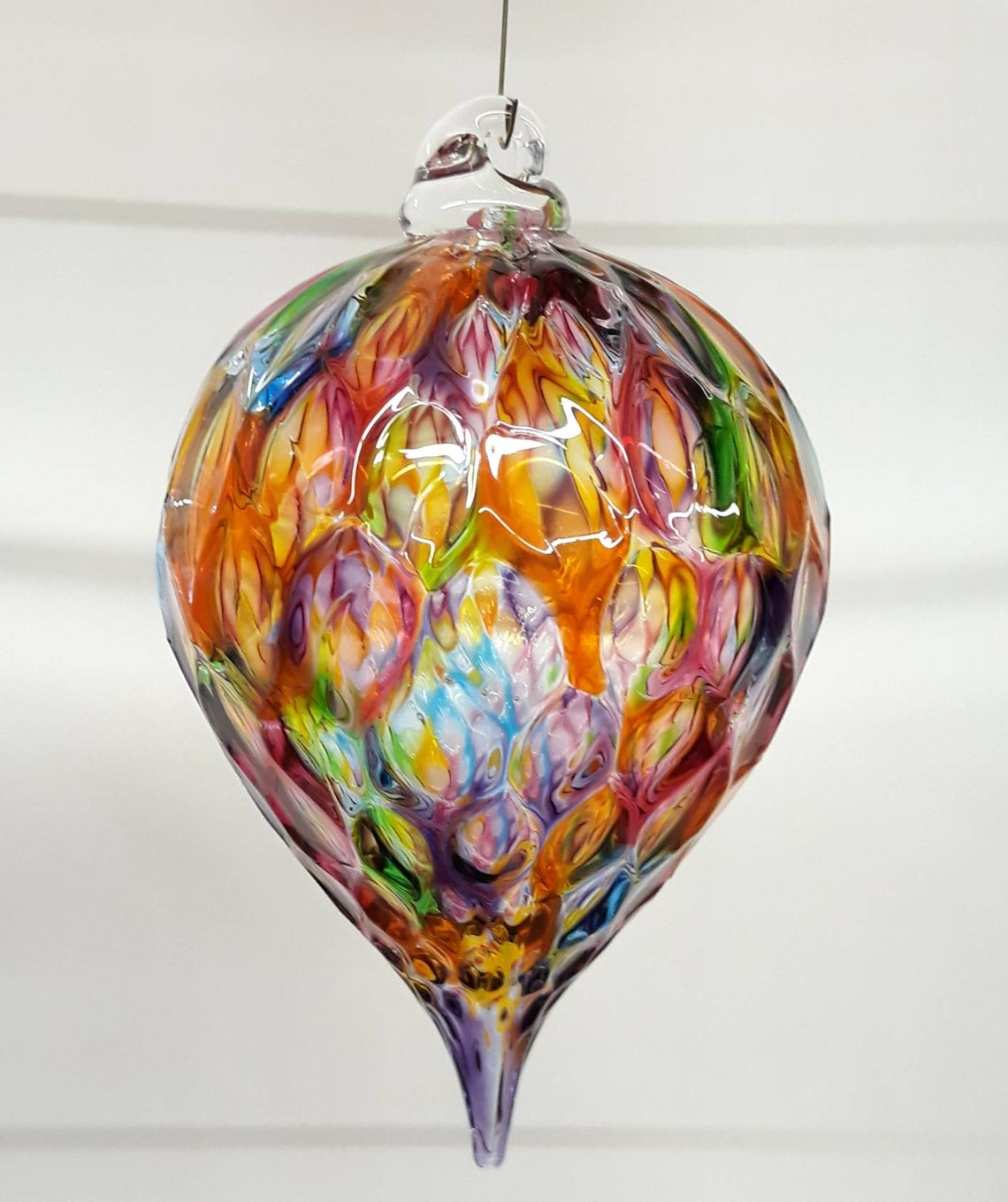 Handblown Glass Ornament by Tazza Glass - Etsy