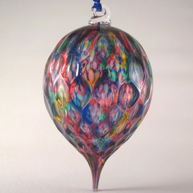 Handblown Glass Ornament by Tazza Glass | Etsy