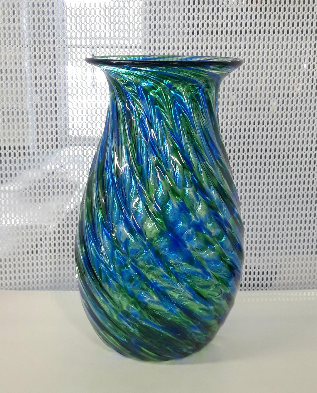 Handblown Glass Vase by Tazza Glass - Etsy