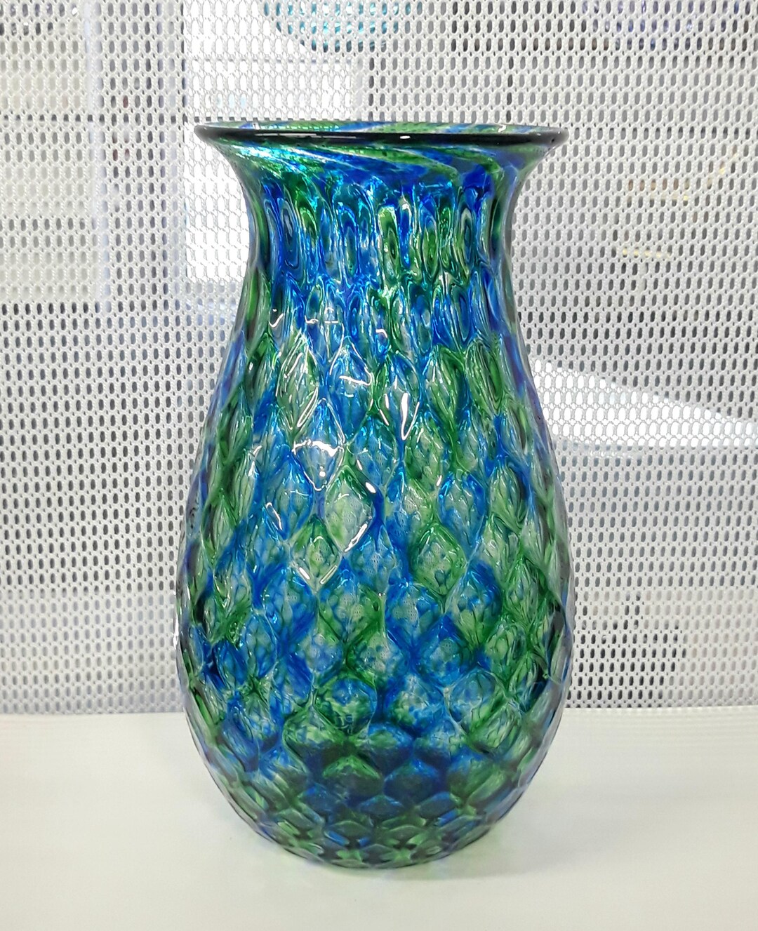 Handblown Glass Vase by Tazza Glass - Etsy