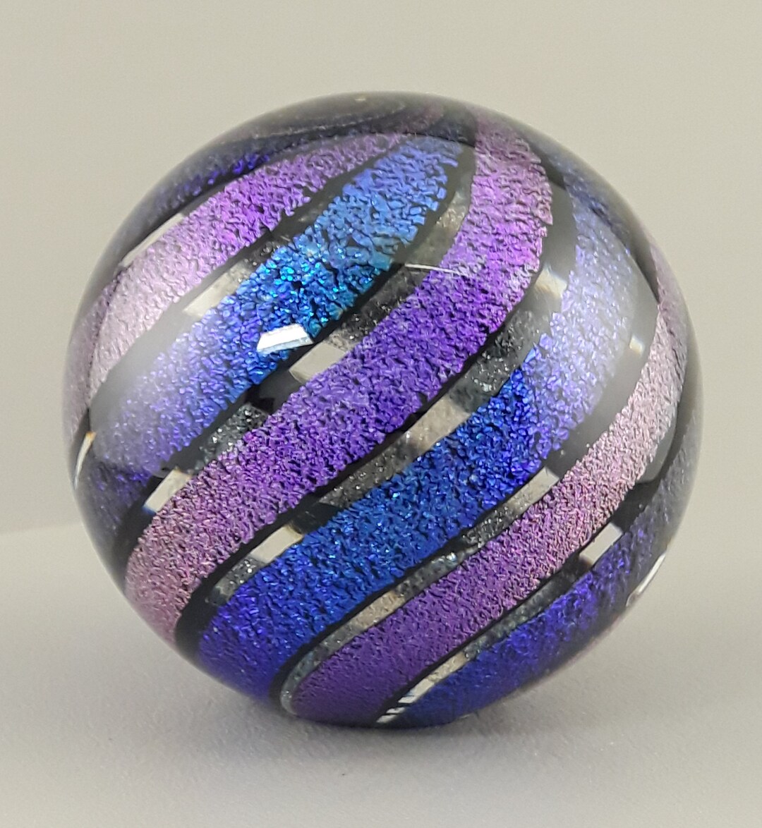 Large Handmade Glass Paperweight, Tazza Glass - Etsy