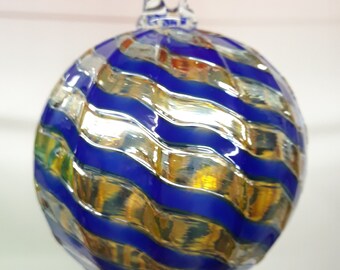 Handblown Glass Cane Ornament by Tazza Glass - Etsy