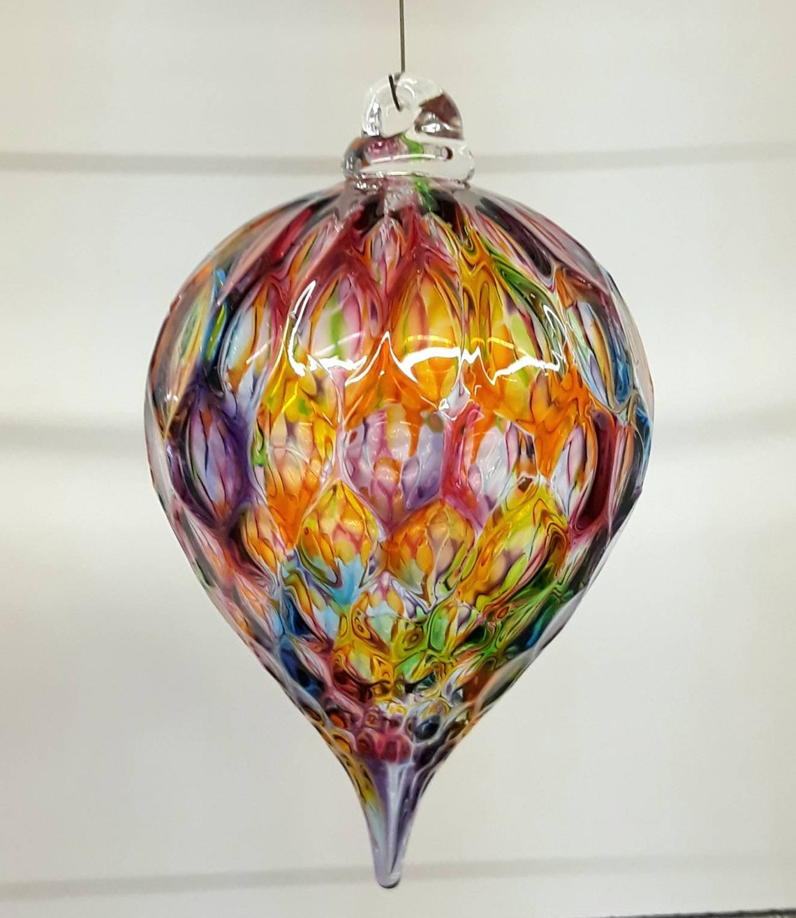 Handblown Glass Ornament by Tazza Glass - Etsy