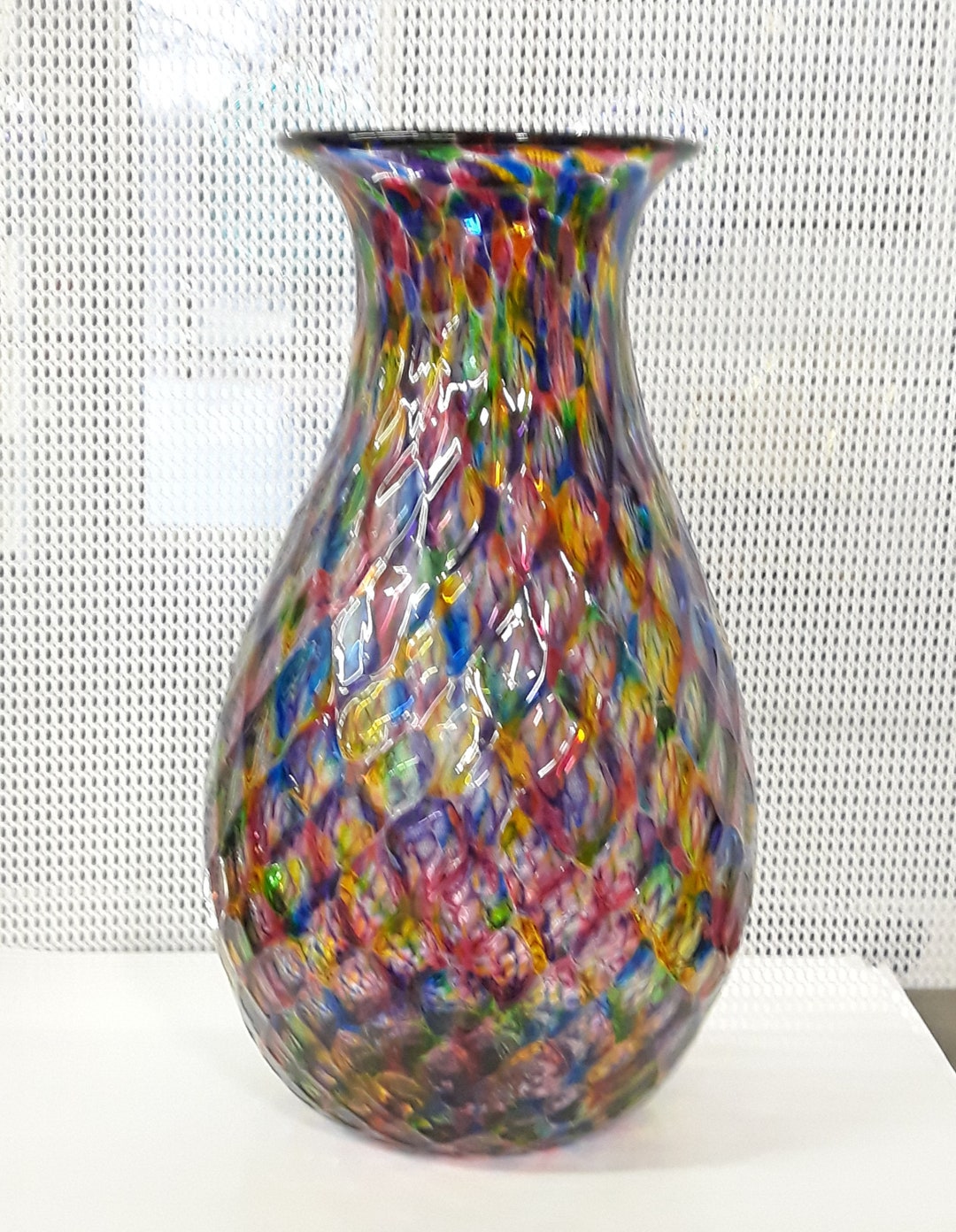 Handblown Glass Large Vase by Tazza Glass - Etsy