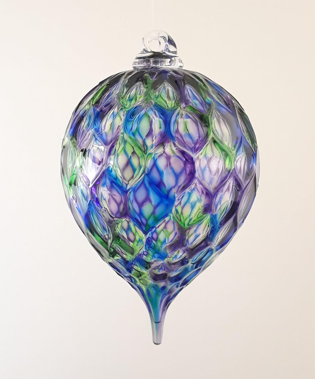 Handblown Glass Ornament by Tazza Glass - Etsy