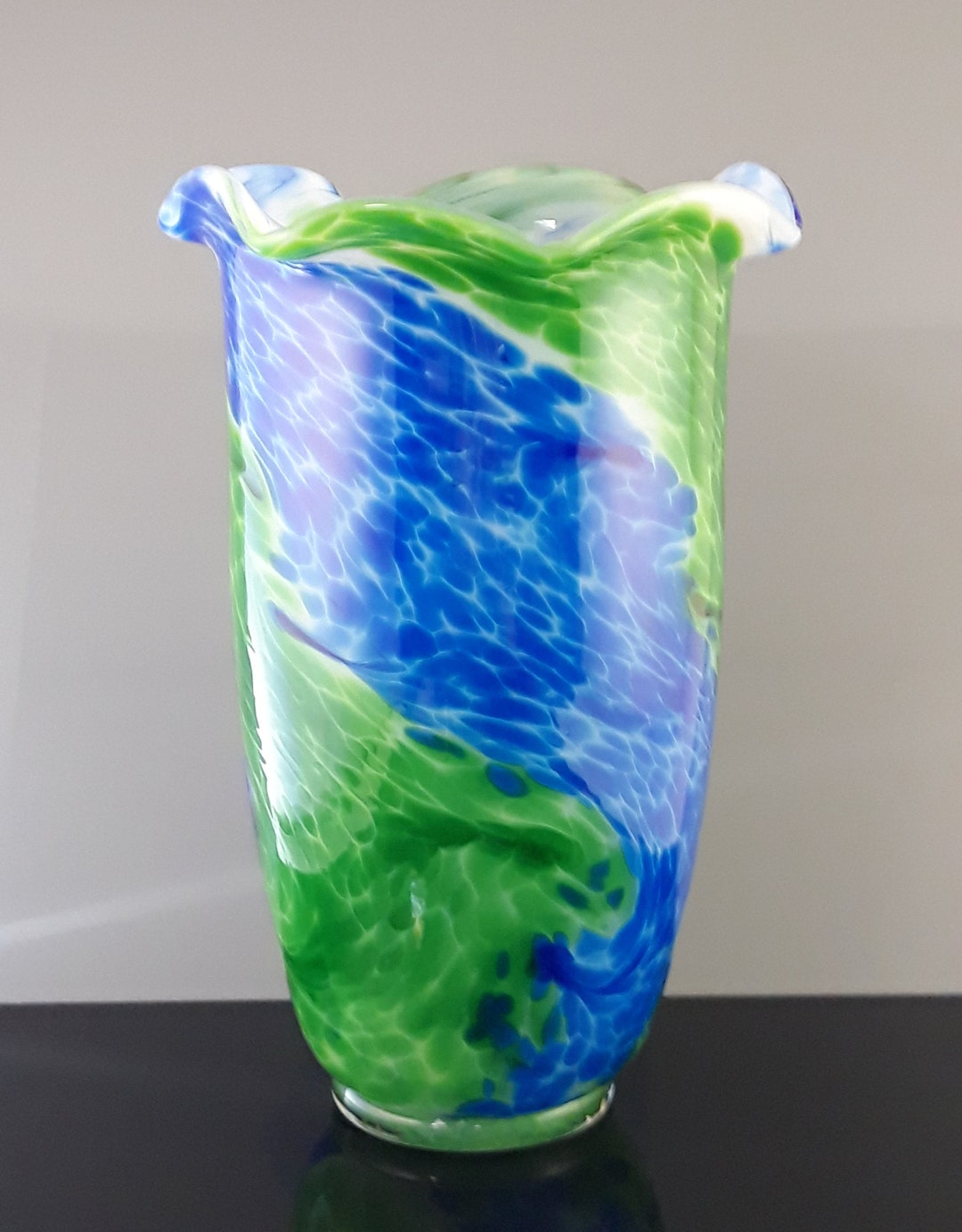 Handblown Glass Vase by Tazza Glass - Etsy