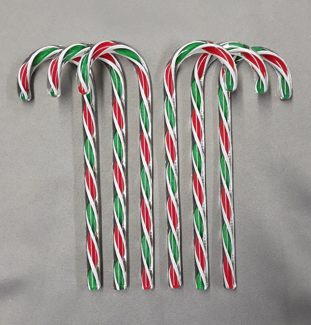 6 Art Glass Candy Canes - Etsy 6 Art Glass Candy Canes - Etsy