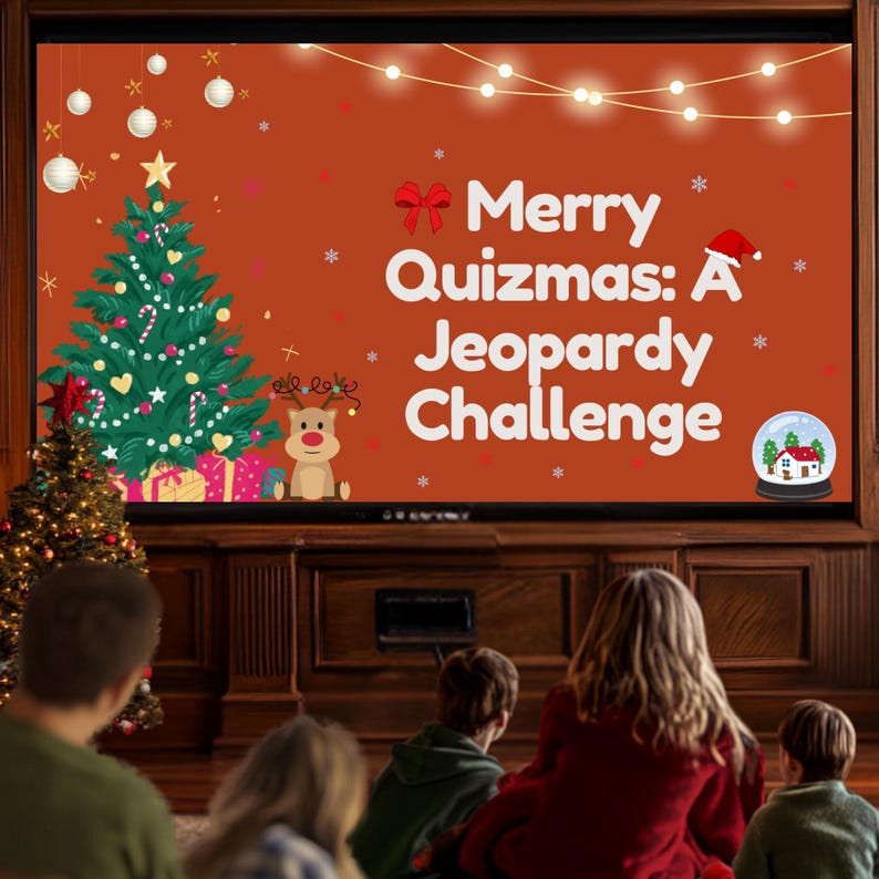 Christmas Jeopardy Party Fun Game Christmas Game Holiday Jeopardy ...