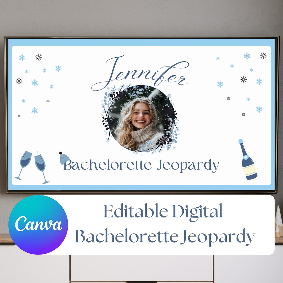 Winter Bachelorette Jeopardy Games Canva Bachelorette Jeopardy Template ...