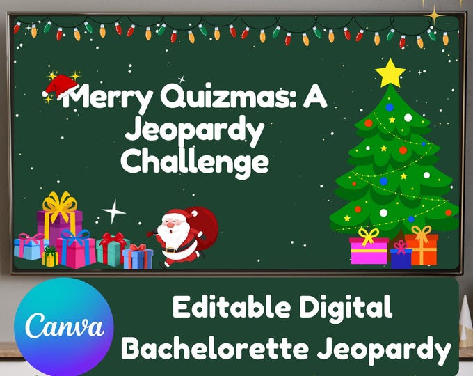 Christmas Jeopardy Game Christmas Trivia Game Holiday Trivia Game ...