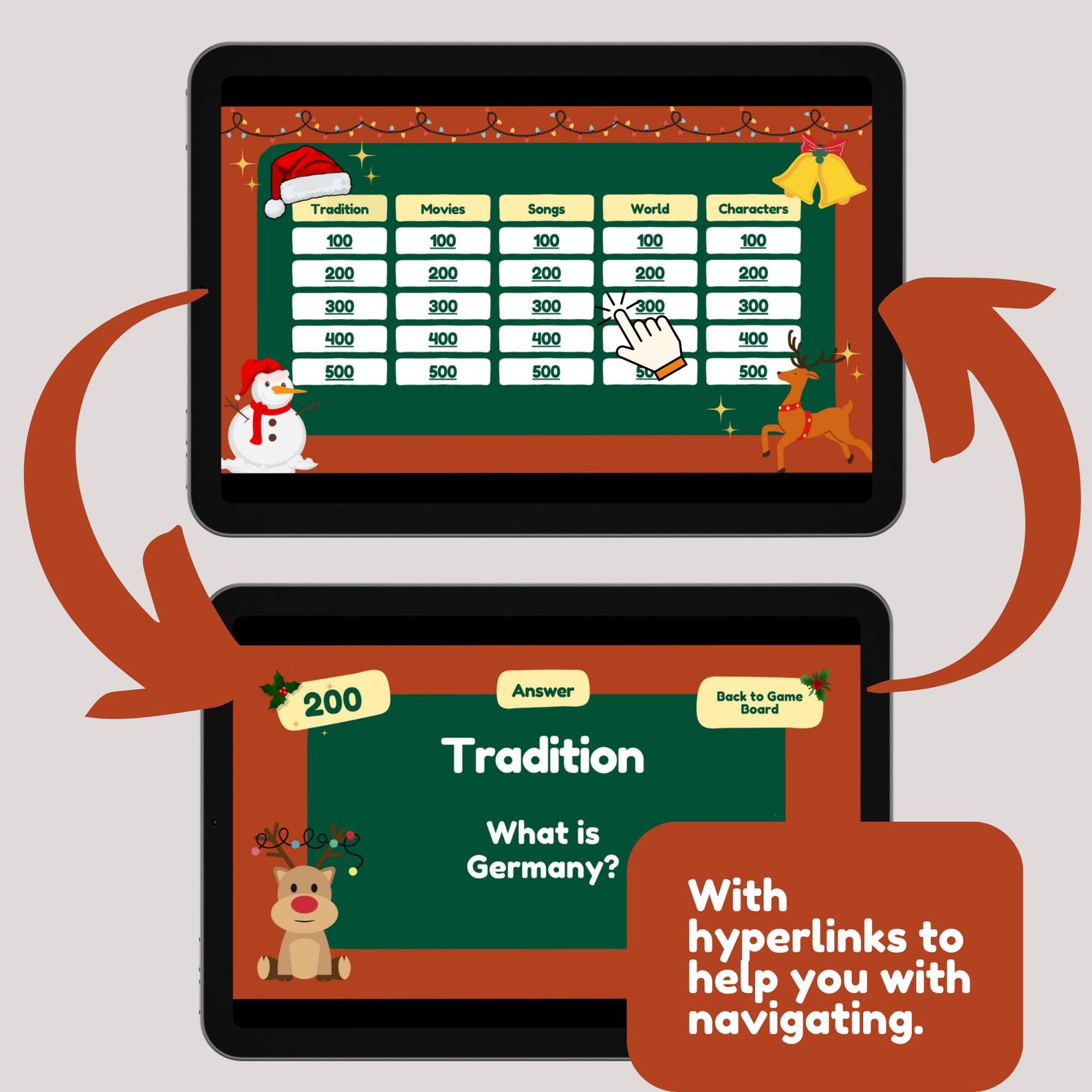 Christmas Jeopardy Party Fun Game Christmas Game Holiday Jeopardy ...