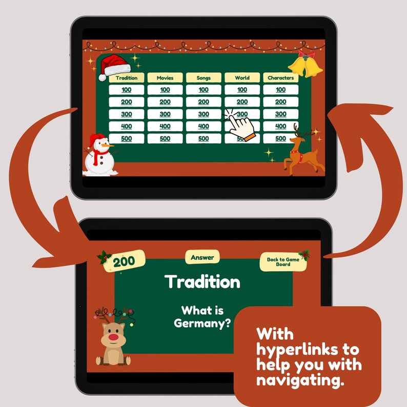 Christmas Jeopardy Party Fun Game Christmas Game Holiday Jeopardy ...