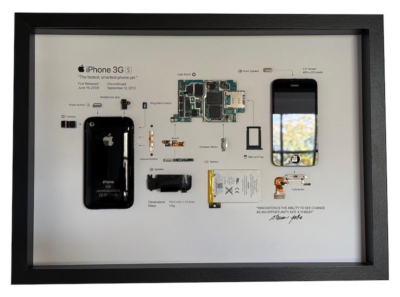 IPhone 3gs Teardown Art - Digital Template - Apple - iPhone - Framed ...