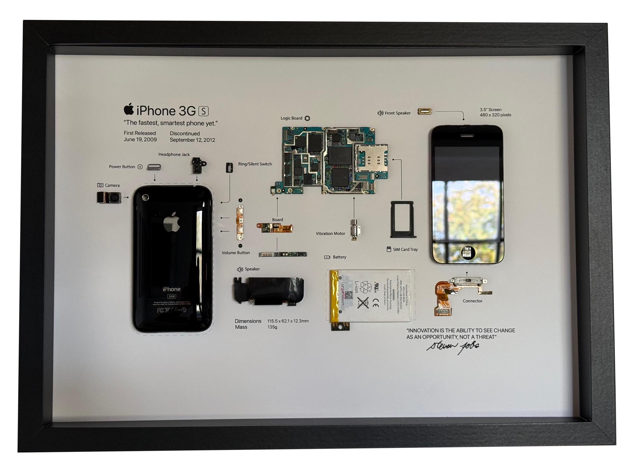 IPhone 3gs Teardown Art - Digital Template - Apple - iPhone - Framed ...