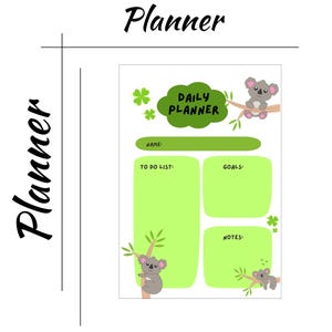Printable Planner Pages, Planner Template for Kids, Daily Planner PDF ...