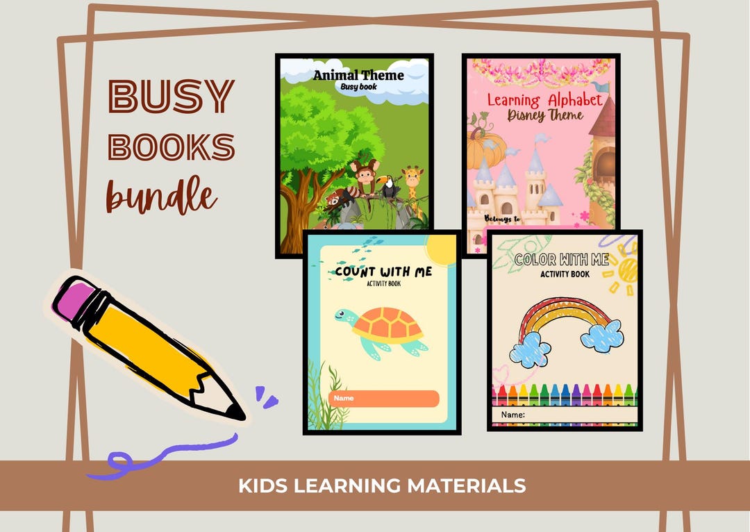 Busy Books for Kids Learning Materials - Etsy