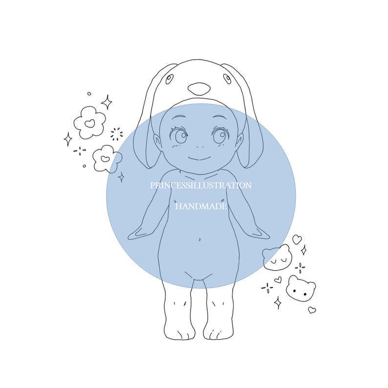 Studio Ghibli-inspired Sonny Angel Coloring Pages - Cute, Relaxing ...