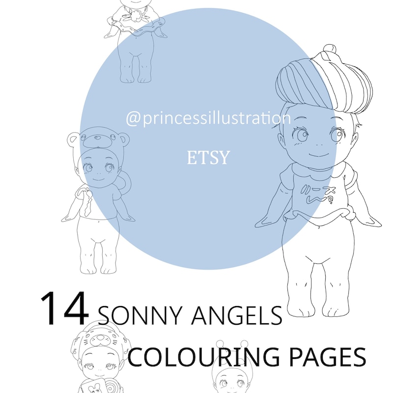 Sonny Angel Coloring Pages - Etsy