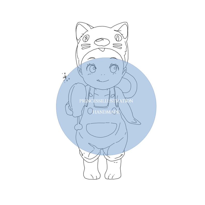 Studio Ghibli-inspired Sonny Angel Coloring Pages - Cute, Relaxing ...