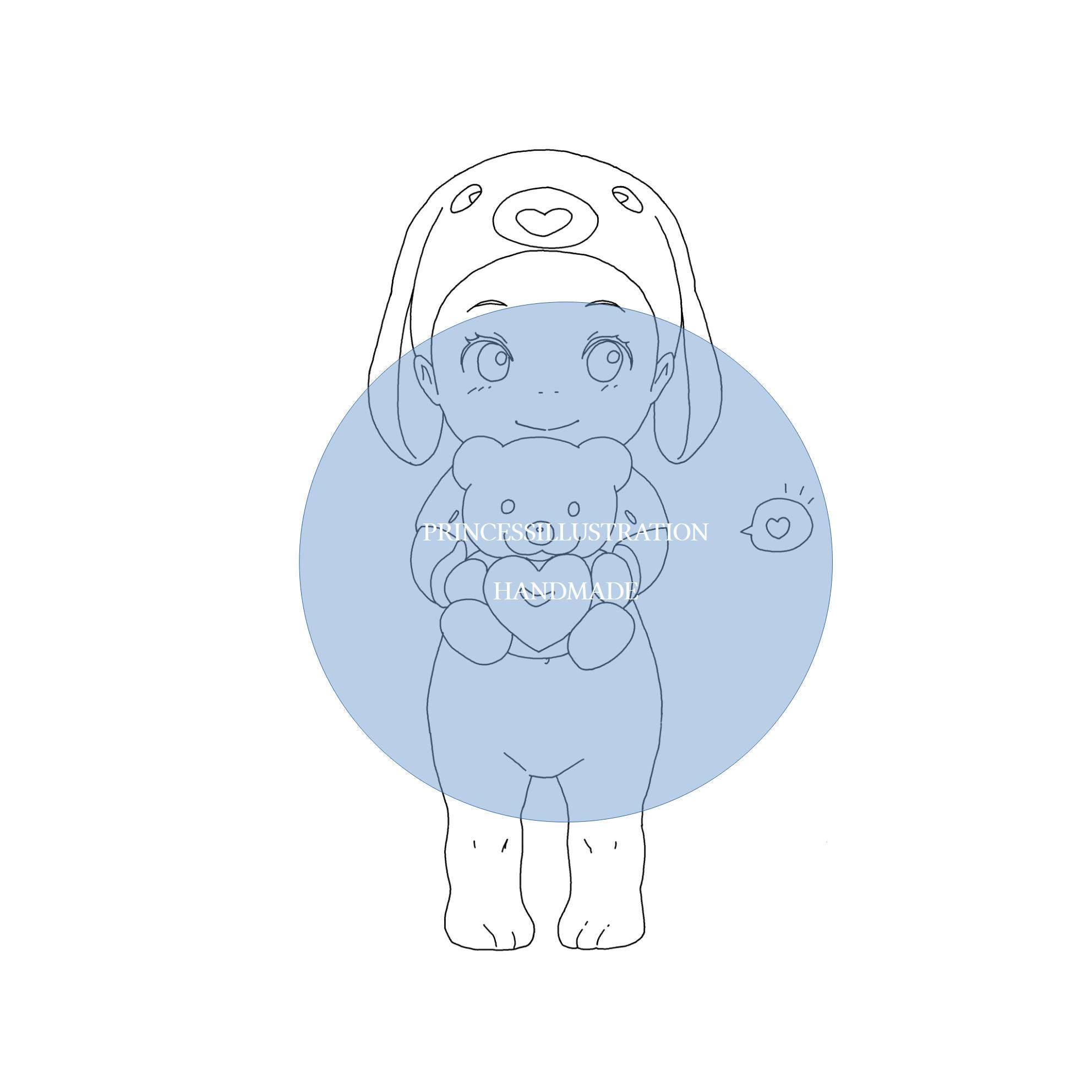 Studio Ghibli-inspired Sonny Angel Coloring Pages - Cute, Relaxing ...