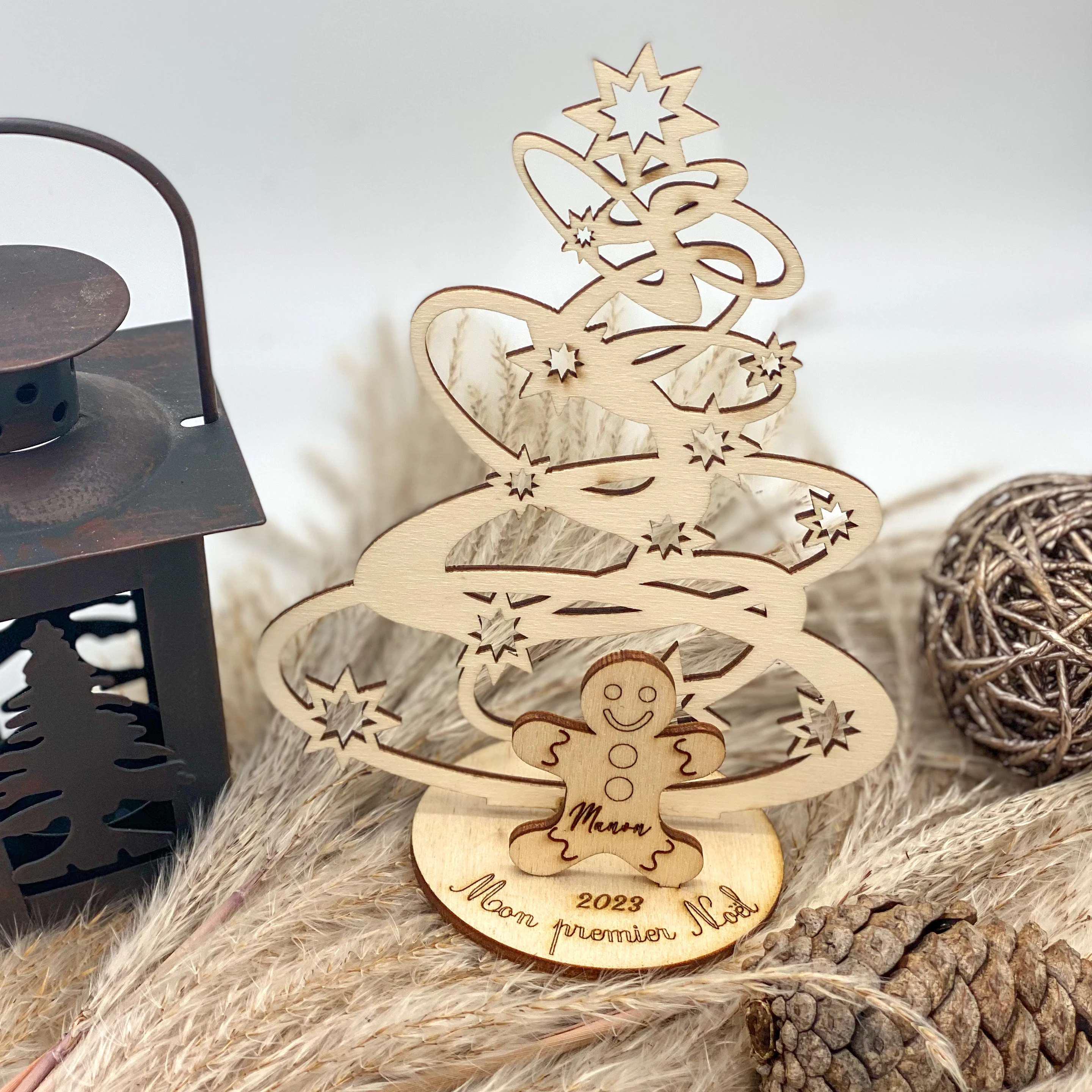 Personalized Wooden Christmas Tree My First Christmas - Etsy