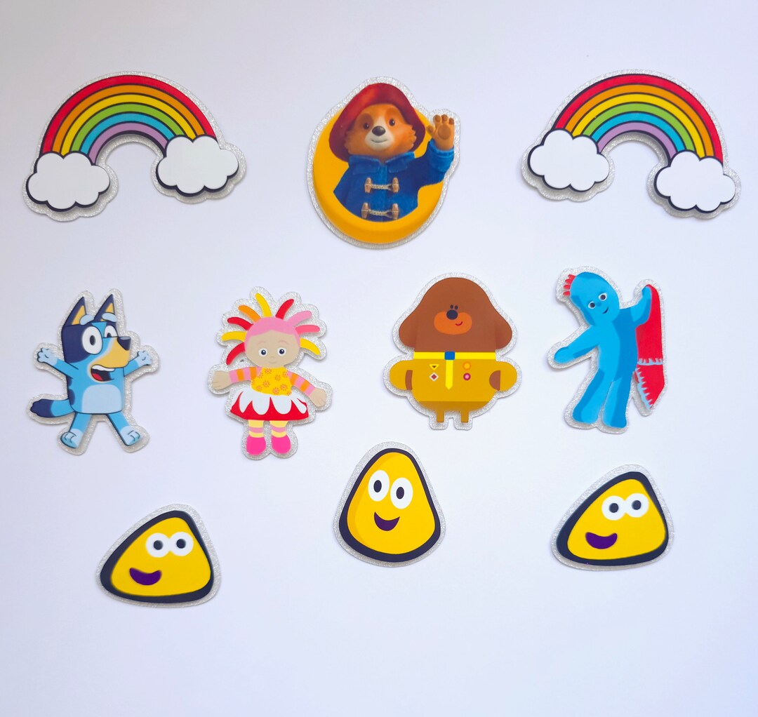 Mini Cake Toppers With Stick Cup Cake Cbeebies Favour Birthday ...