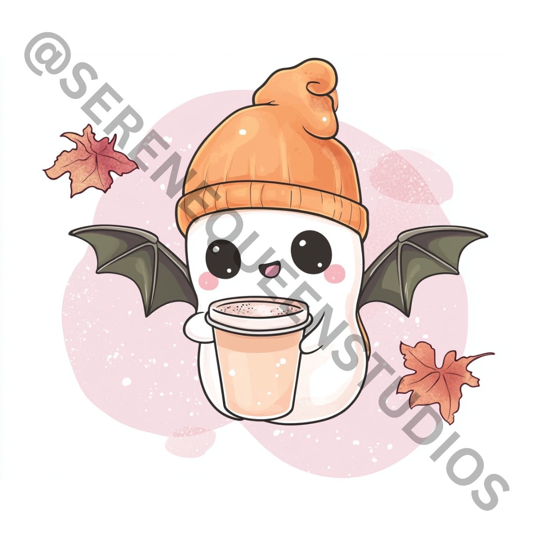 Cute Ghost Halloween Clip Art Png , Halloween Sticker Png, Mug Png ...