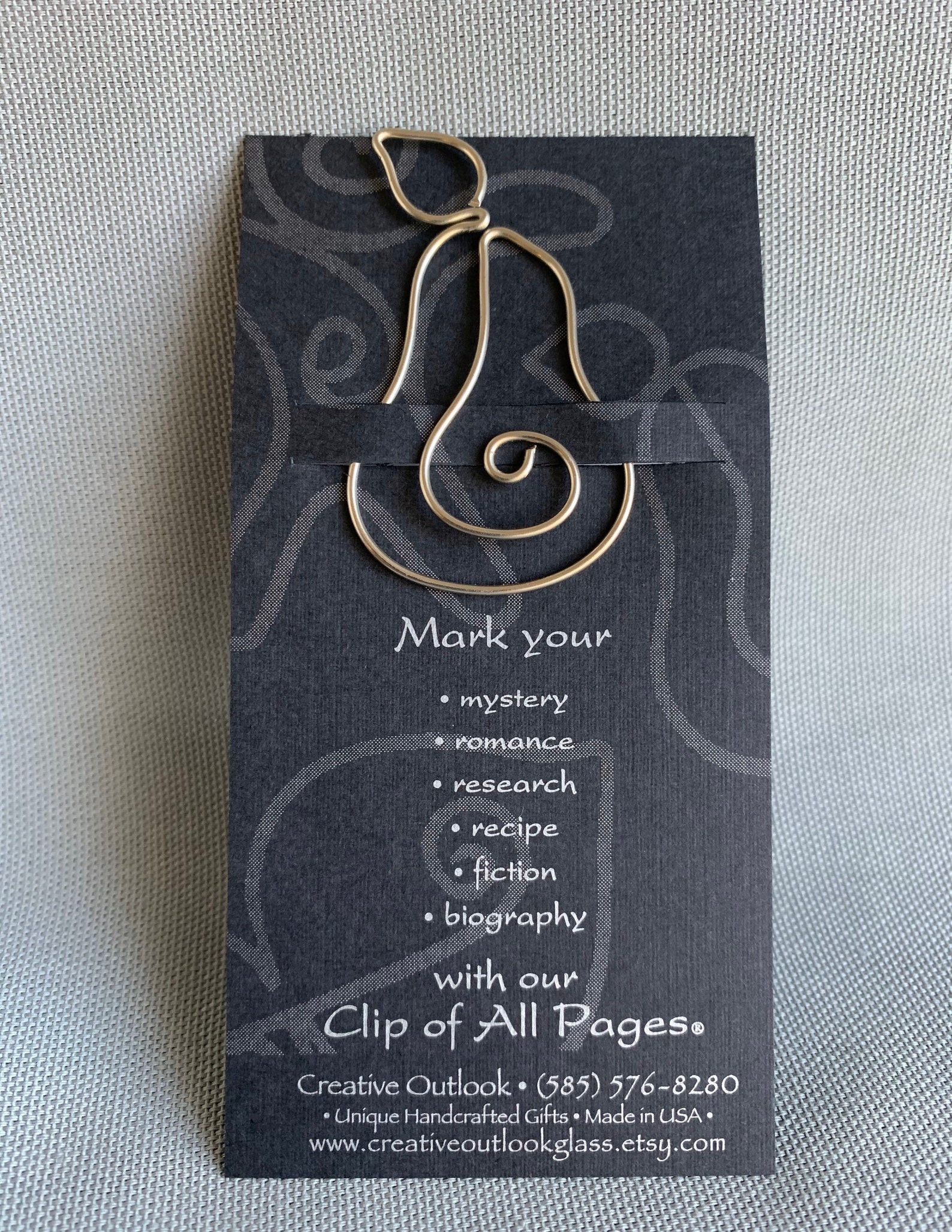 Pear Bookmark, Teacher Gift, Hostess Gift, Teacher Appreciation Gift ...