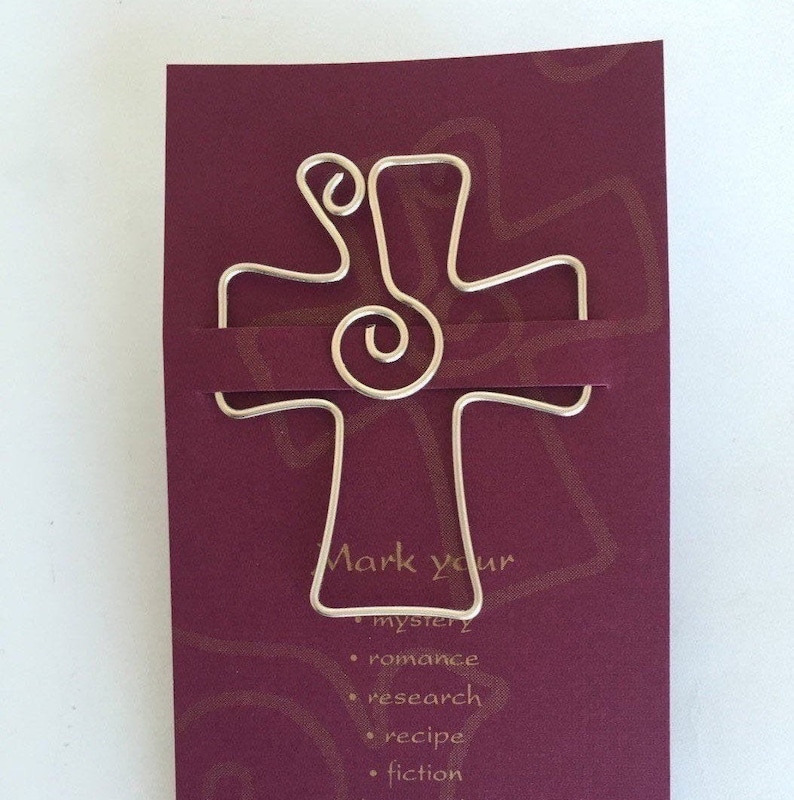 Cross Bookmark Religious Gift Simple Inexpensive Teacher - Etsy