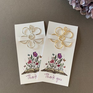 Thank You Gift Thank You Card Metal Bookmark Small Token of - Etsy