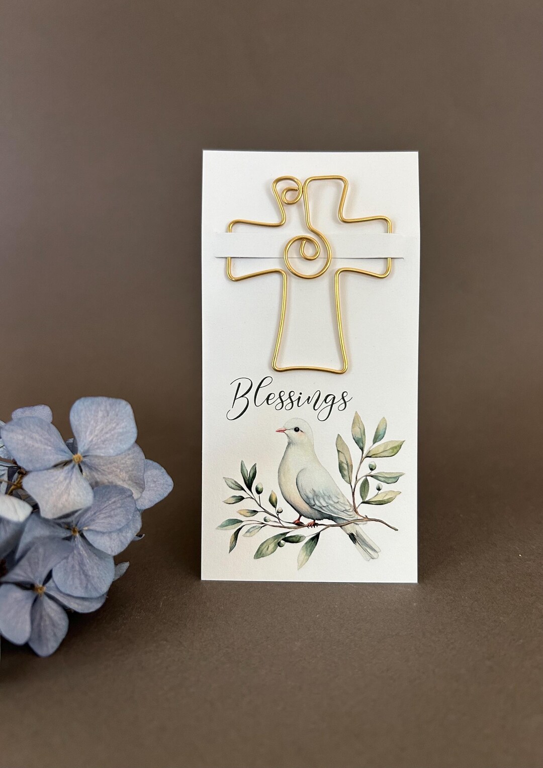 Handcrafted Cross Bookmark, Blessings, Confirmation Gift, Religious ...