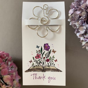 Thank You Gift Thank You Card Metal Bookmark Small Token of - Etsy