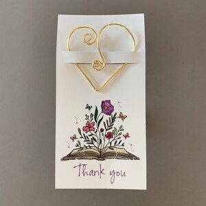 Thank You Gift Thank You Card Metal Bookmark Small Token of - Etsy