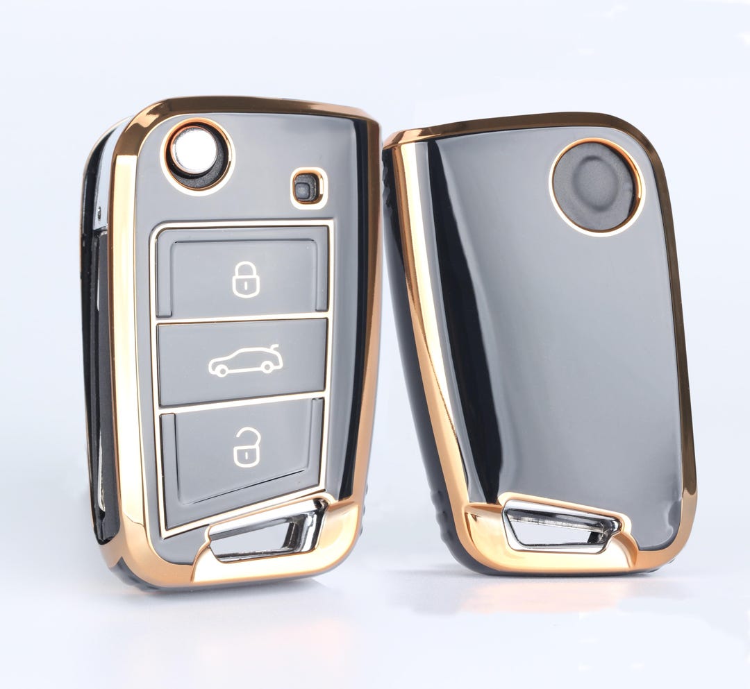 SILVERLIN Key Fob Cover, Soft TPU Case Full Protection for VW Golf 7 ...