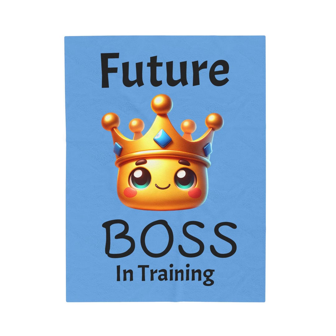 Future Boss in Training Velveteen Plush Toddler Blanket - Etsy