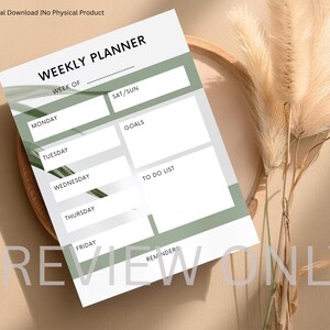 Plant-themed Weekly Planner | Printable Organizer for Plant Lovers ...