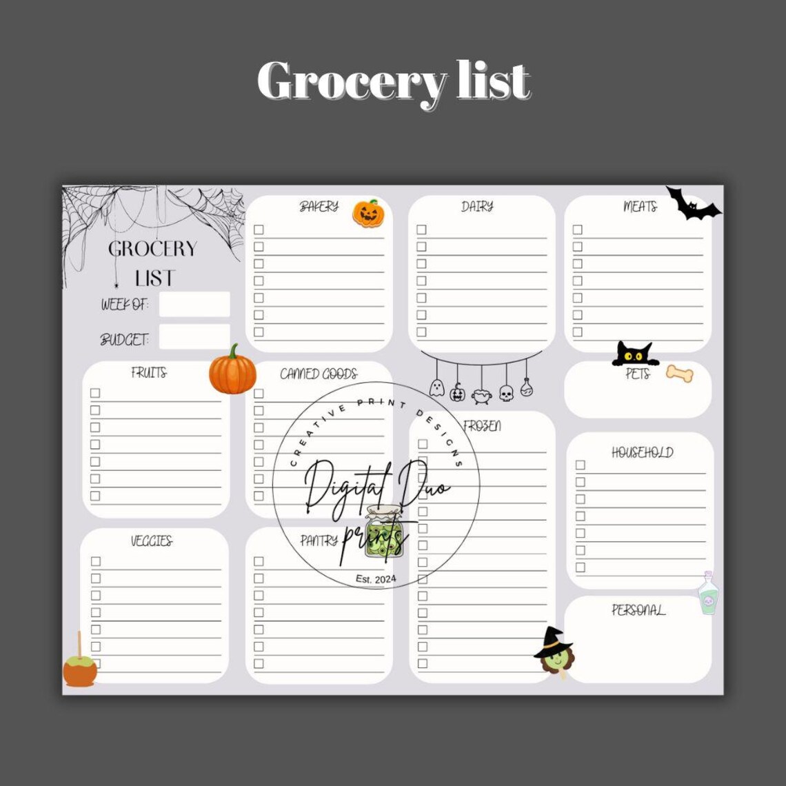 Digital Calendar Planner Bundle Set October Printable Calendar Planner ...