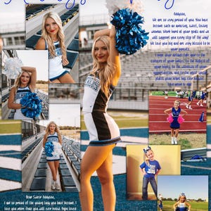 Personalized Template Senior Yearbook Program Ad Full Half Quarter Page ...