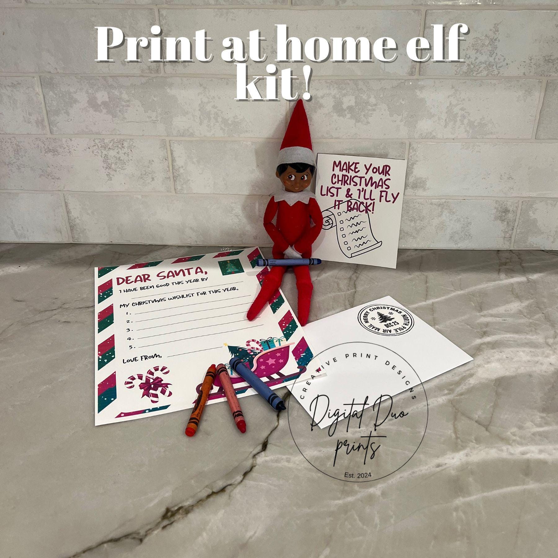Elf Kit Print at Home 2024 Activities, 27 Day Elf Kit Printable Elf ...
