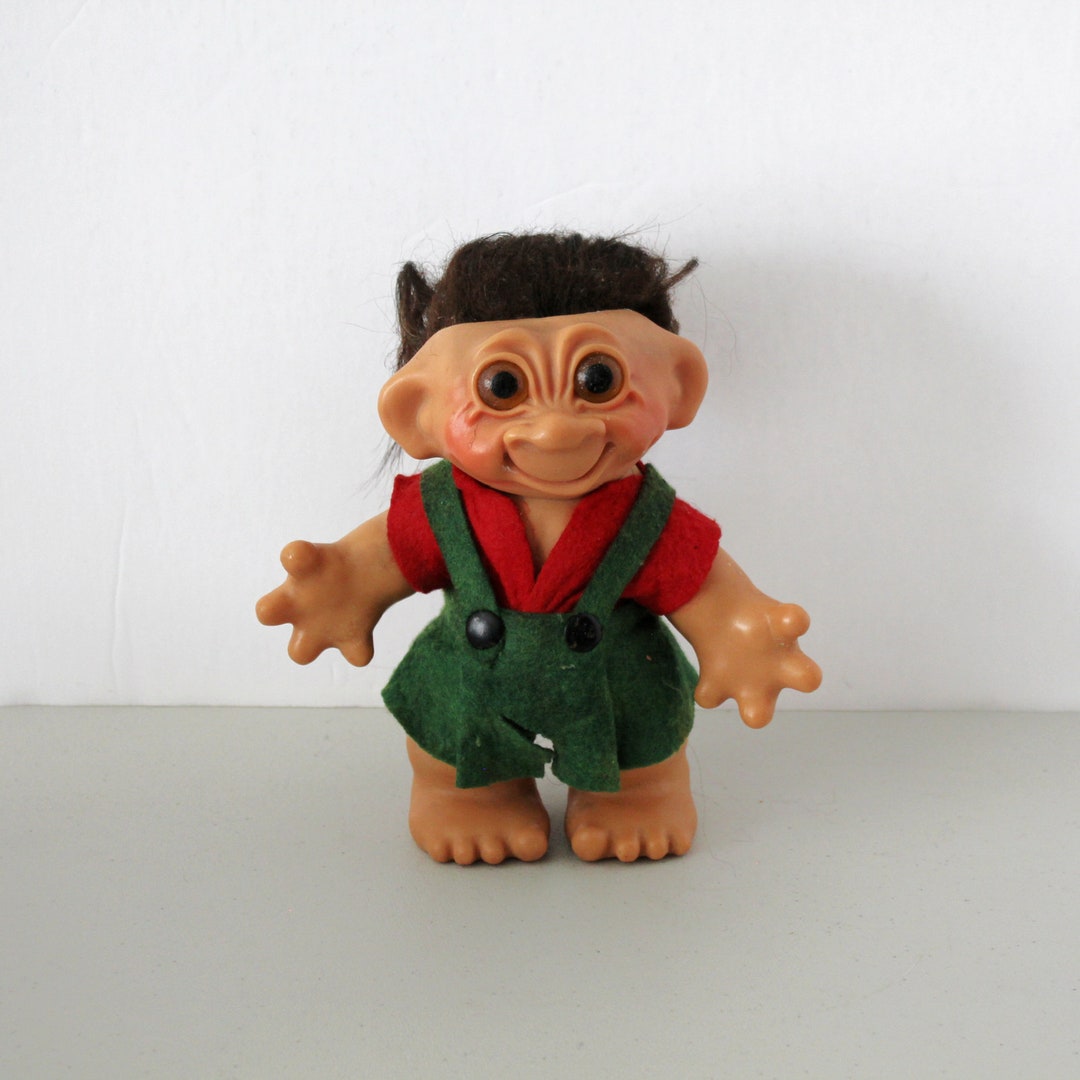 Thomas Dam Troll Doll, Vintage 1960s, Felt Clothes, 7.5" Tall - Etsy
