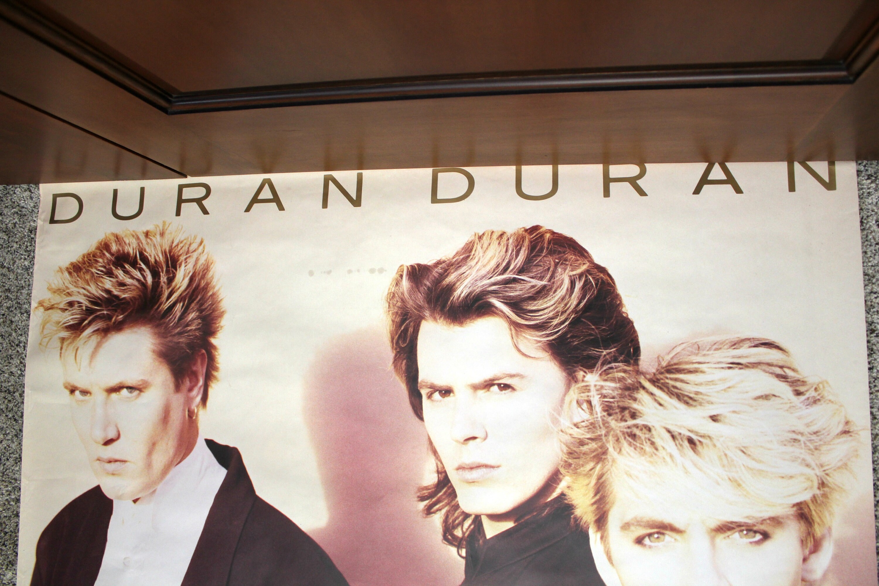 1987 Duran Duran Poster, Vintage Huge Store Promo Advertising
