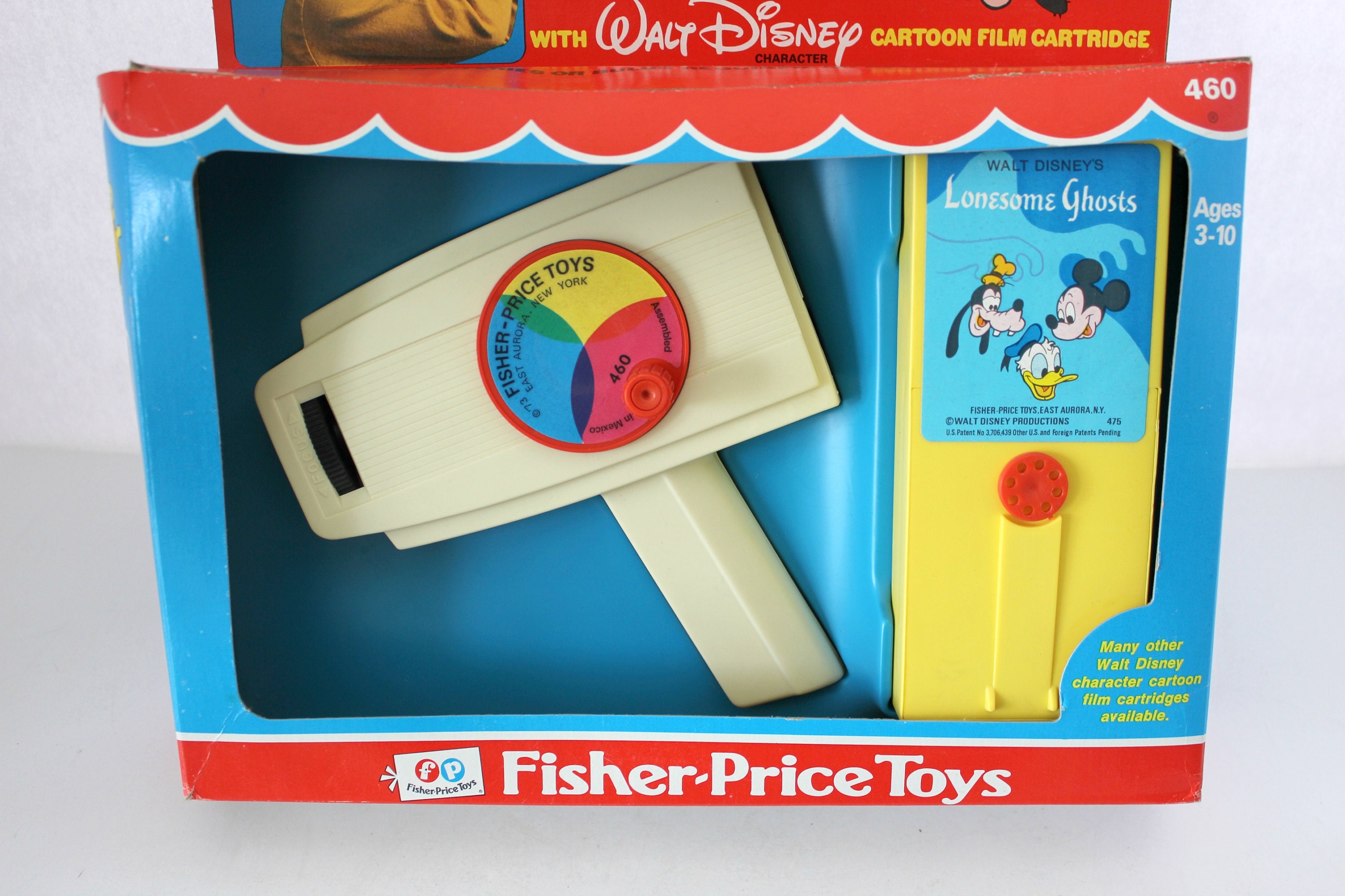 Vintage Fisher Price Movie Viewer in Box, 1973 with Walt Disney Cartoon ...