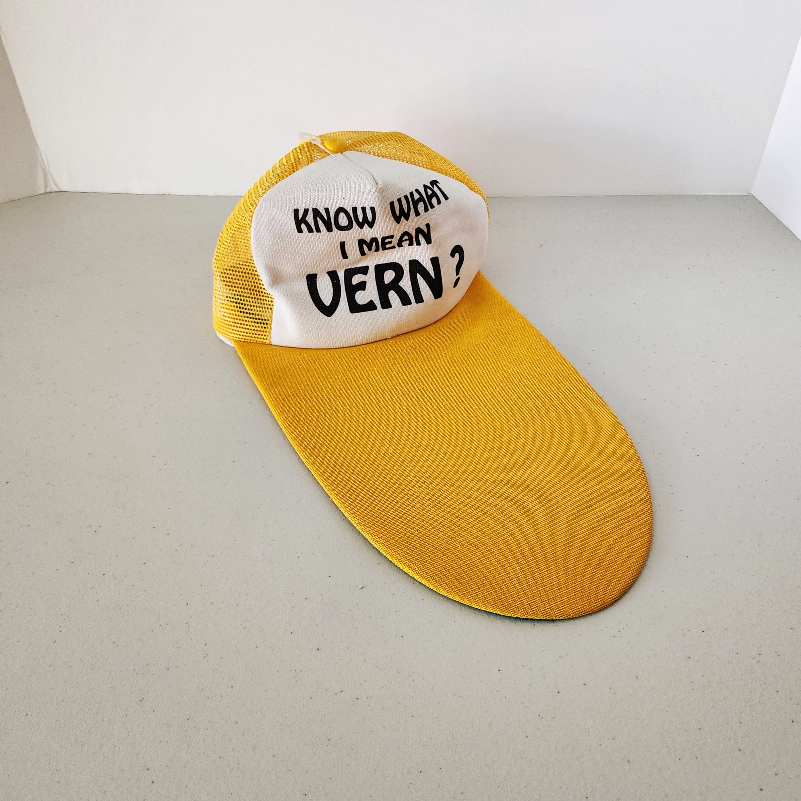 1980s Long Bill Hat Cap, Know What I Mean Vern, Jim Varney Ernst Line ...
