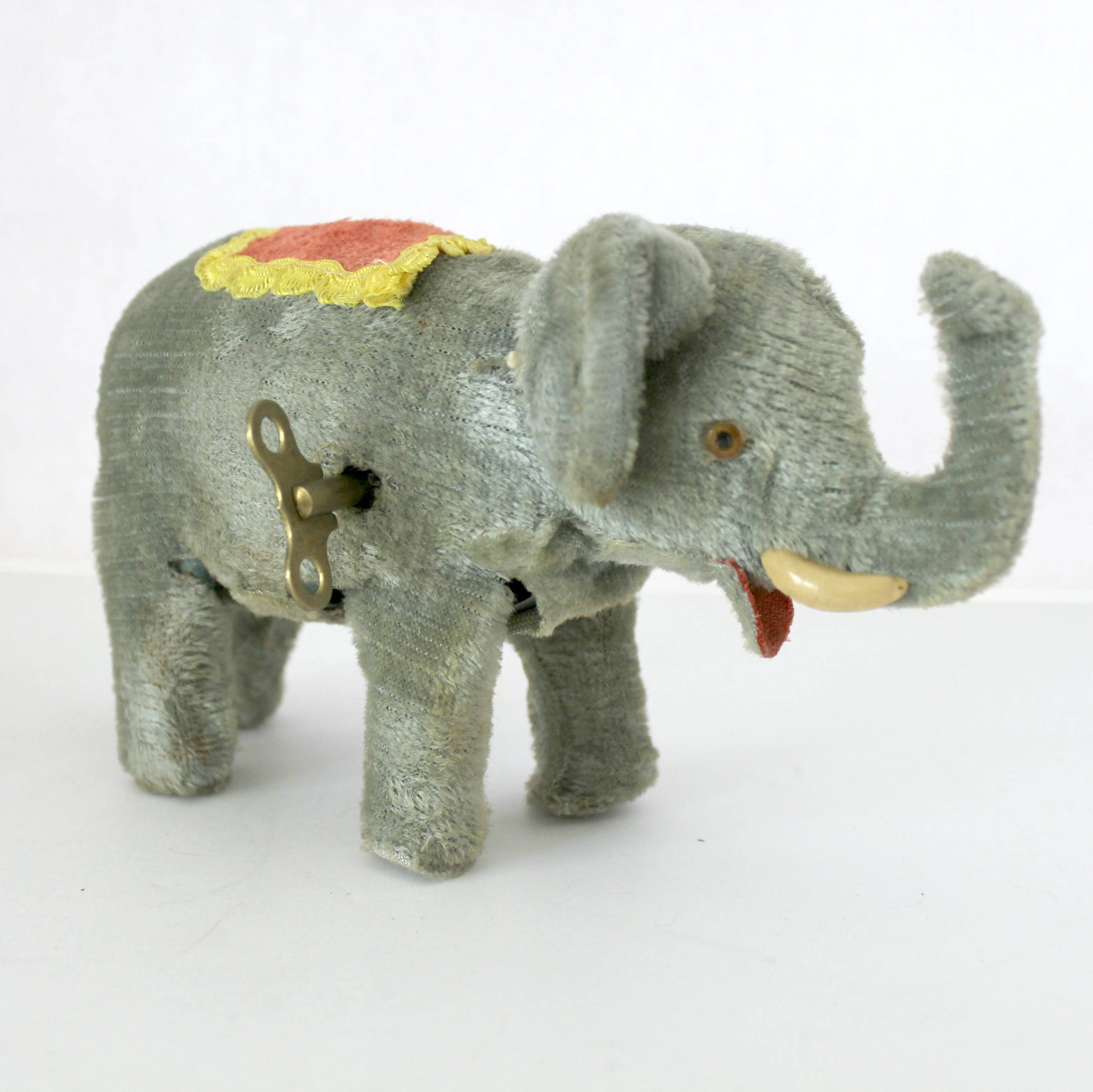 Vintage Walking Elephant 1950s Wind Up Toy Made in Japan with Box and Key