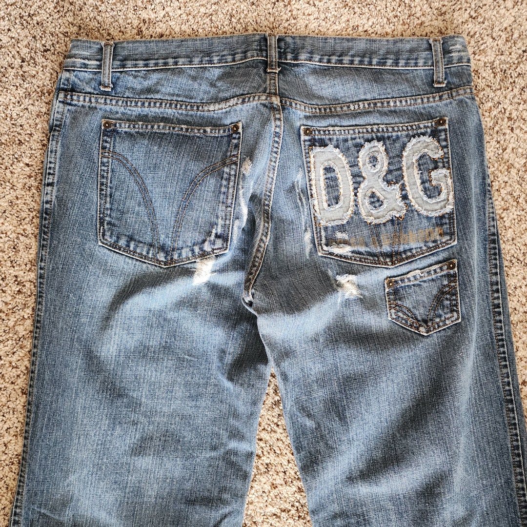 D&G Dolce Gabbana Men's Jeans, Vintage 1990s Skatewear, Rave ...